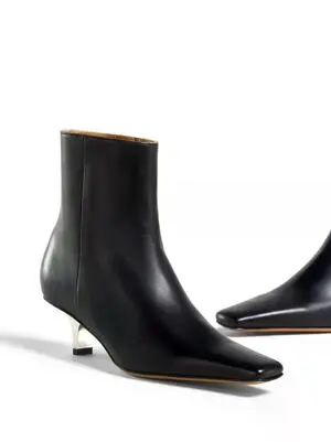 Marni Heeled Leather Ankle Boots