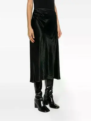 Acne Studios Satin Wrap Midi Skirt