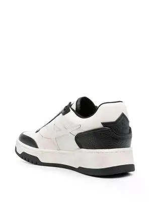 Ash Blake Lace-up Leather Sneakers - Black