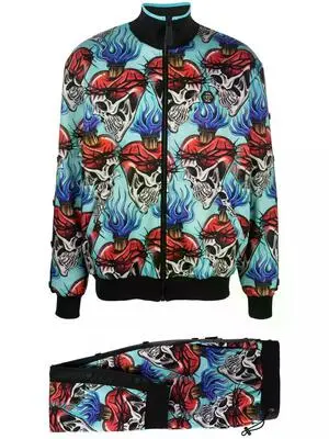 Philipp Plein Graphic-print Tracksuit - Blue