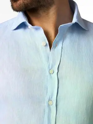 Brooks Brothers Linen Shirt - Blue