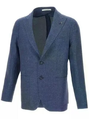 Tagliatore Single-breasted Blazer - Blue