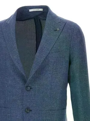 Tagliatore Single-breasted Blazer - Blue