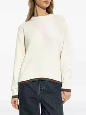Gucci Web-stripe Trim Sweater