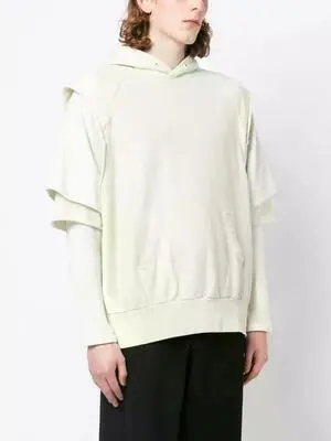 Undercover Layered-sleeve Cotton Hoodie