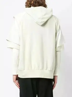 Undercover Layered-sleeve Cotton Hoodie