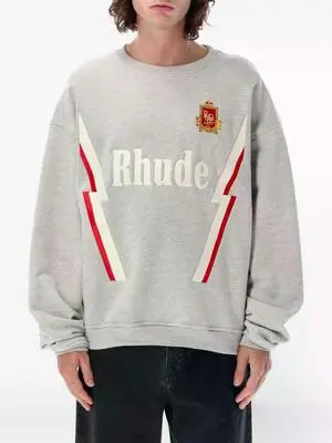 Rhude Logo-embroidered Cotton Sweatshirt