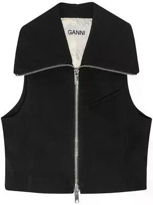 GANNI Sleeveless Zipped Vest