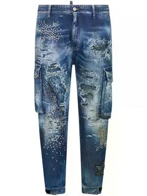 Dsquared2 Embellished Cargo Jeans
