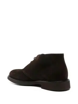 DOUCAL'S Lace-up Suede Ankle Boots