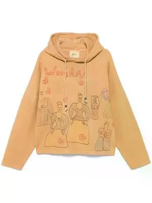 GLASS CYPRESS Motif-embroidered Hoodie