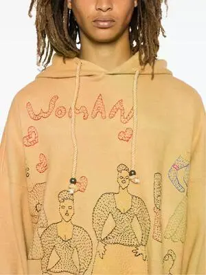 GLASS CYPRESS Motif-embroidered Hoodie