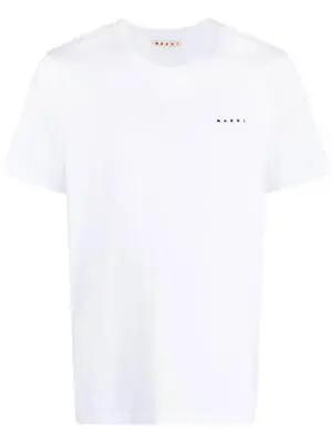 Marni Logo-print Cotton T-shirt - White