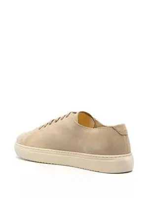 DOUCAL'S Logo-debossed Suede Sneakers - Neutrals