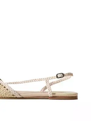 Hereu Rondaia Woven Flat Pumps - Neutrals