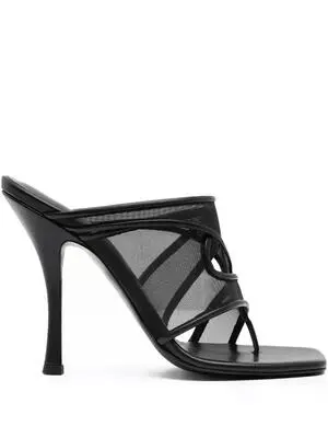 Christopher Esber Ringer Mesh-panel Heeled Mules