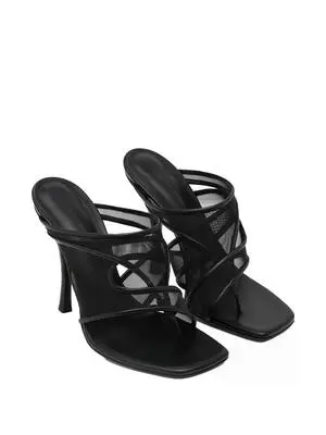 Christopher Esber Ringer Mesh-panel Heeled Mules