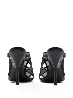 Christopher Esber Ringer Mesh-panel Heeled Mules