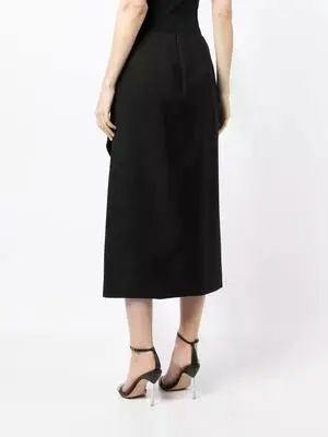 Alexander McQueen Front-slit Midi Skirt