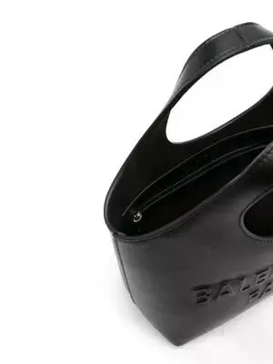 Balenciaga Cracked Texture Tote Bag - Black