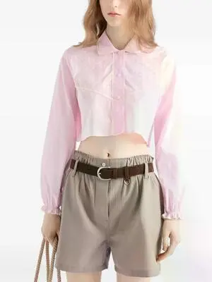 Prada Batiste-embroidered Shirt