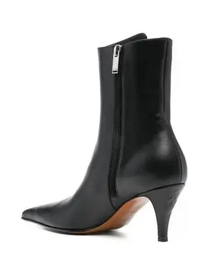 Alexander McQueen 80mm Leather Ankle Boots
