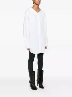 Balenciaga Cotton Poplin Off-shoulder Shirt