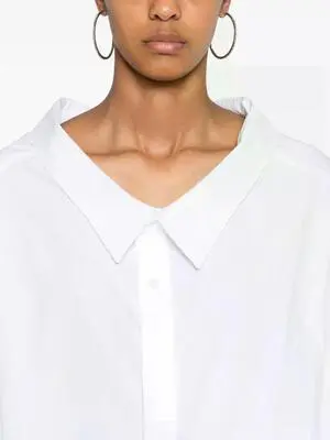 Balenciaga Cotton Poplin Off-shoulder Shirt