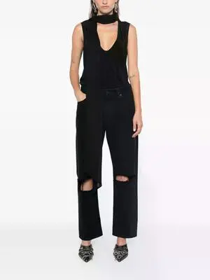 Balenciaga Distressed Straight-leg Jeans