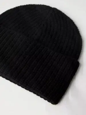 Brunello Cucinelli Cashmere Beanie Hat - Black
