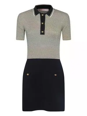 Valentino Garavani Striped Polo Knit Dress