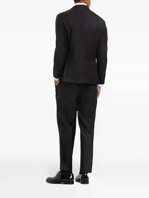 Brunello Cucinelli Single-breasted Wool Suit - Black
