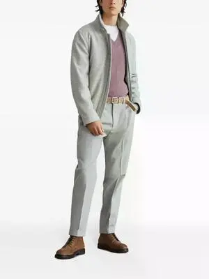 Brunello Cucinelli Ribbed V-neck Jumper