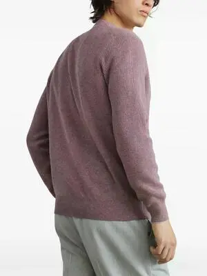 Brunello Cucinelli Ribbed V-neck Jumper