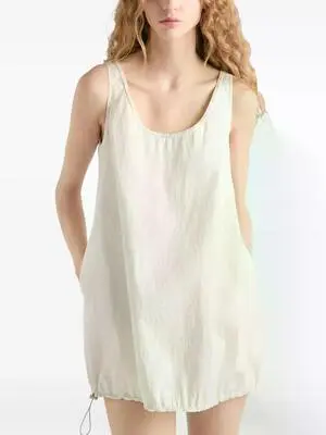 Prada Pongé Sleeveless Mini Dress