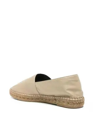 Saint Laurent Logo-embroidered Espadrilles - Neutrals