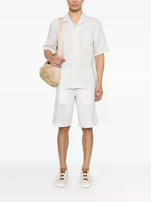 Herno Linen Shorts - Neutrals