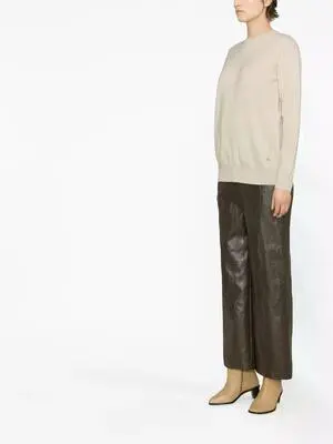 Lorena Antoniazzi Front Seam Knitted Sweater