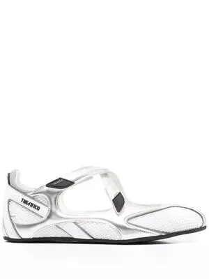 Attico Nomad Ballerina Flats - Silver