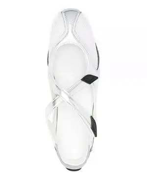 Attico Nomad Ballerina Flats - Silver