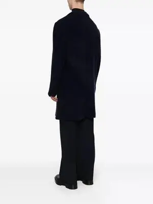 Kiton Single-breasted Fleece Coat