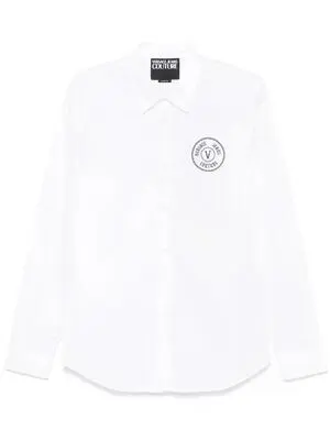 Versace Chain V-emblem Shirt - White