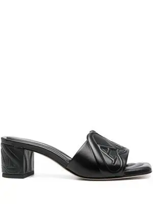 Alexander McQueen Seal Heeled Sandals - Black