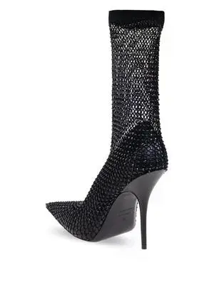 Balenciaga 110mm Avenue Fishnet Booties