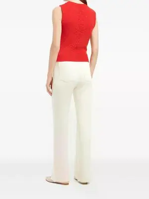 BARRIE Perforated-motif Top