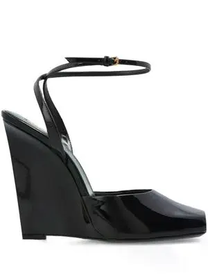 Saint Laurent 110mm La Scandale Sandals - Black