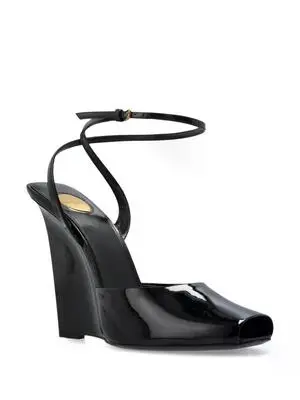 Saint Laurent 110mm La Scandale Sandals - Black