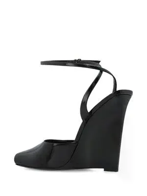 Saint Laurent 110mm La Scandale Sandals - Black