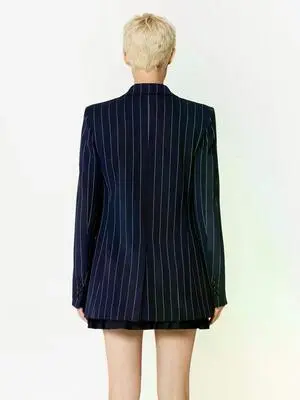 AMI Paris Striped Single-breasted Blazer