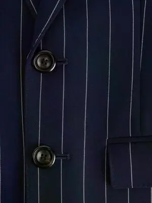 AMI Paris Striped Single-breasted Blazer